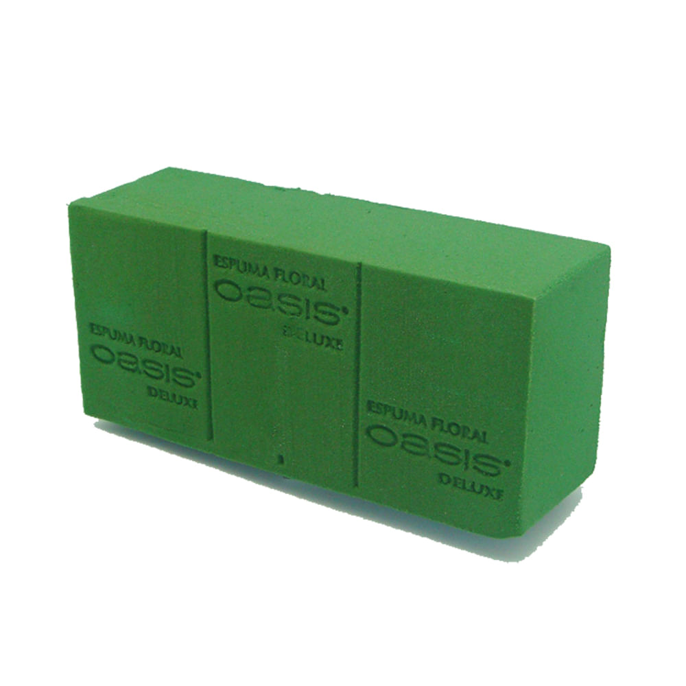 Espuma floral deluxe Rectangular Verde Resina fenólica 48un ...